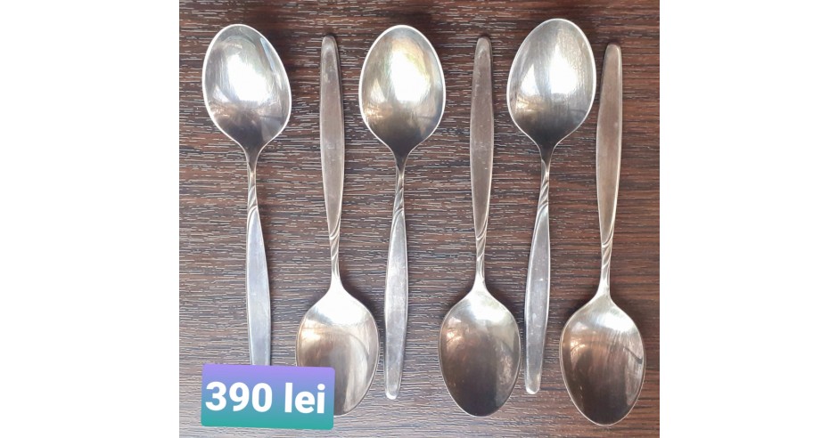 (51) SET 6 LINGURITE DIN ARGINT - MARCAJ ARGINT 800, 76.11 GRAME ...