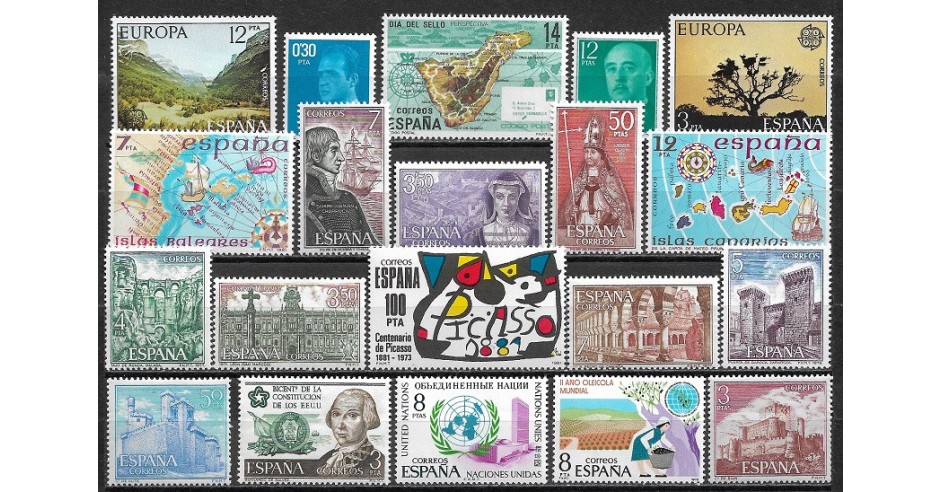 C3260 - lot timbre nestampilate Spania MNH | Okazii.ro