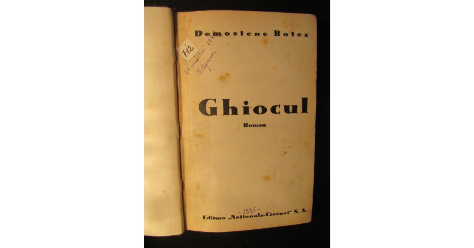 GHIOCUL - DEMOSTENE BOTEZ | arhiva Okazii.ro