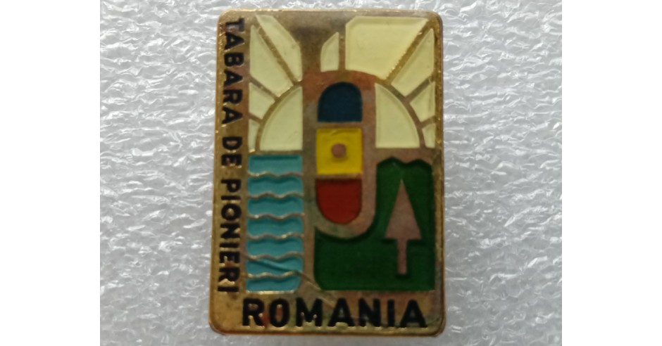 INSIGNA PIONIER-TABARA DE PIONIERI | arhiva Okazii.ro