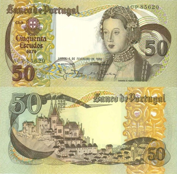 PORTUGALIA 50 escudos 1980 UNC!!! | Okazii.ro