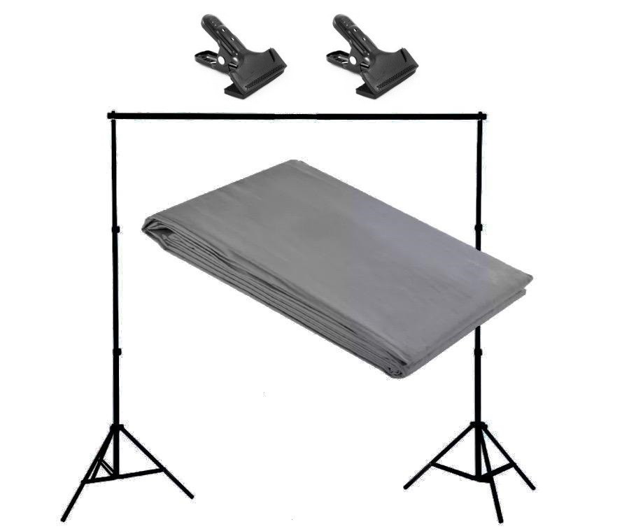 Kit pentru suport fundal studio foto 270cm cu stativ pneumatic si ...