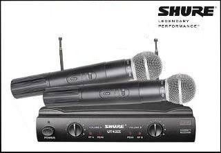 LICHIDARE STOC! SET 2 MICROFOANE WIRELESS SHURE SM58 UT4,RECEIVER ...