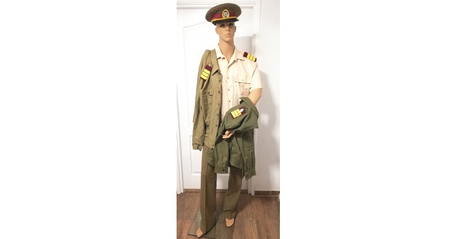 ?inuta uniforma MILITARA Kaki grad plutonier adjutant pompieri PCI anii ...