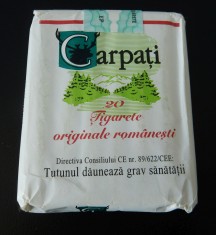 Pachet de tigari Carpati sigilat (nu este de consum) | arhiva Okazii.ro