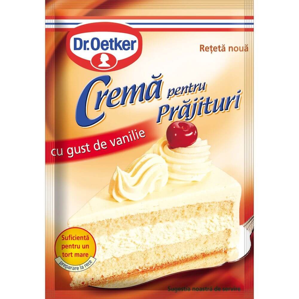 Praf Crema Prajitura cu Vanilie Dr. Oetker, 50 g, Praf Crema Prajitura ...