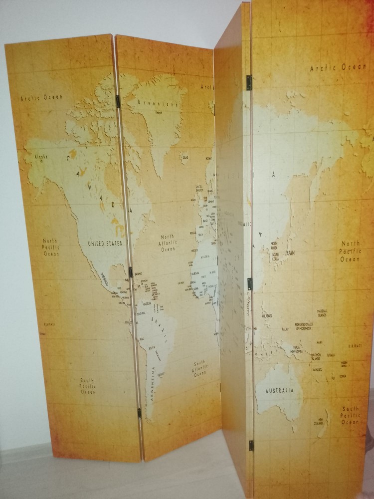 Separator camera paravan harta lumii | arhiva Okazii.ro