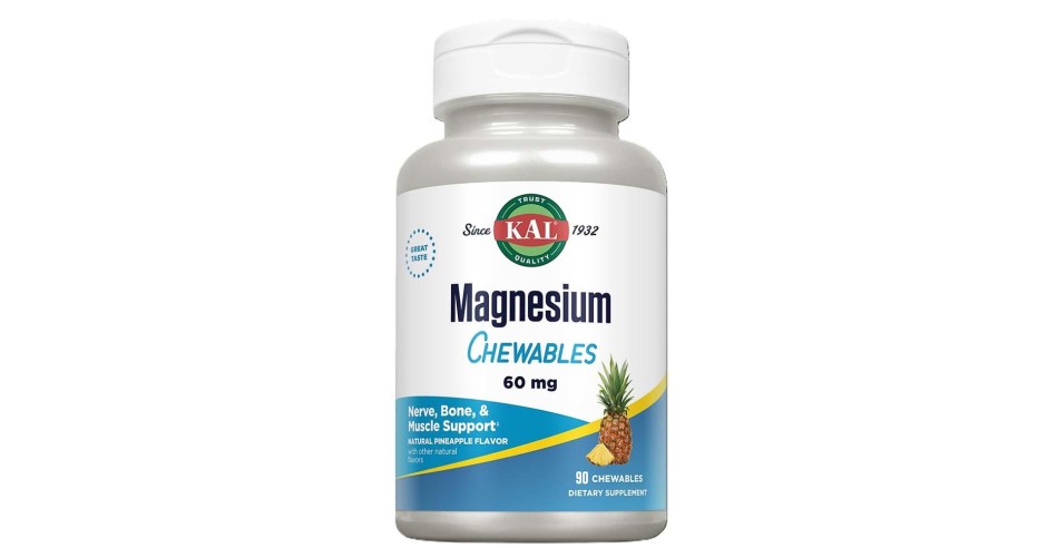 Magnesium Chewable 60 miligrame 90 tablete Kal Secom | Okazii.ro