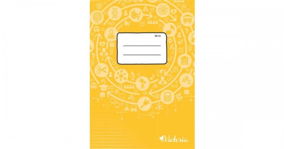 Caiet de note Victoria A/4 cu capse cu grila patrata franceza 32 foi ...