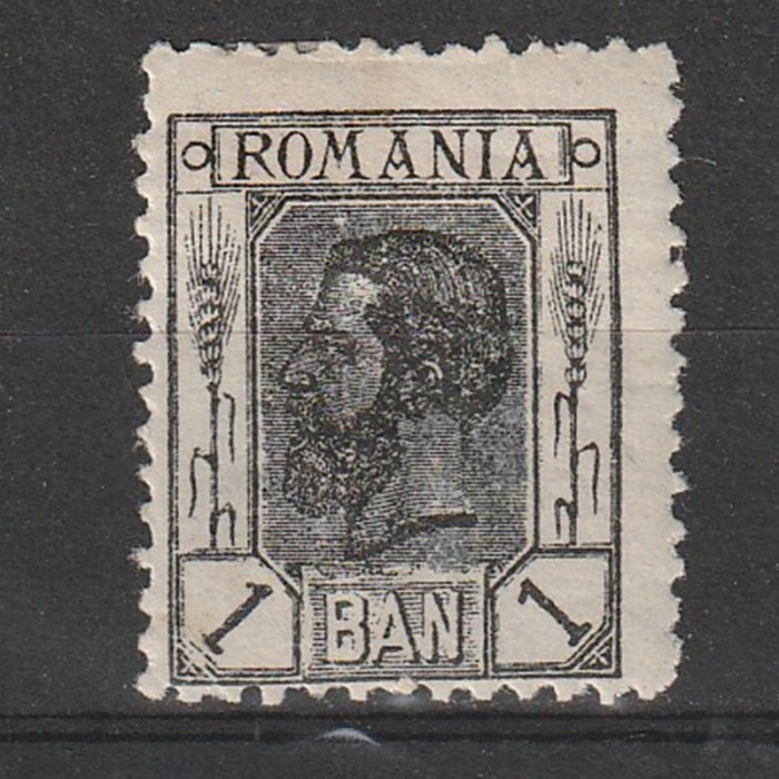 1 Ban Carol I "Spic de Grau" LP 54 1900/1906 Fara Filigran, Nestampilat ...