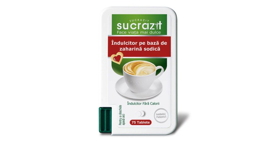 Indulcitoare Sucrazit Pocket, 75 Tablete, Tablete Indulcitoare Sucrazit ...
