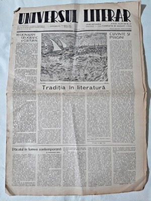 Ziarul Universul Literar nr.27/1938 (reportaj depre Chisinau orasul ...