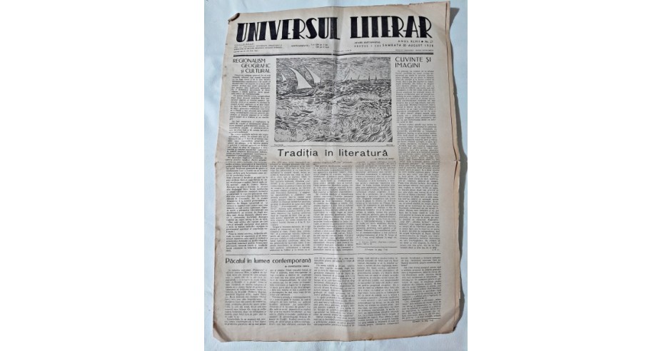 Ziarul Universul Literar nr.27/1938 (reportaj depre Chisinau orasul ...
