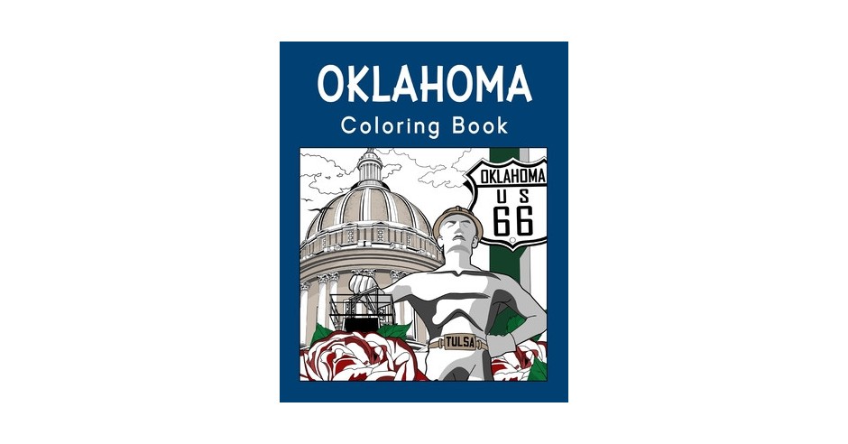 Oklahoma Coloring Book: Painting on USA States Landmarks and Iconic ...