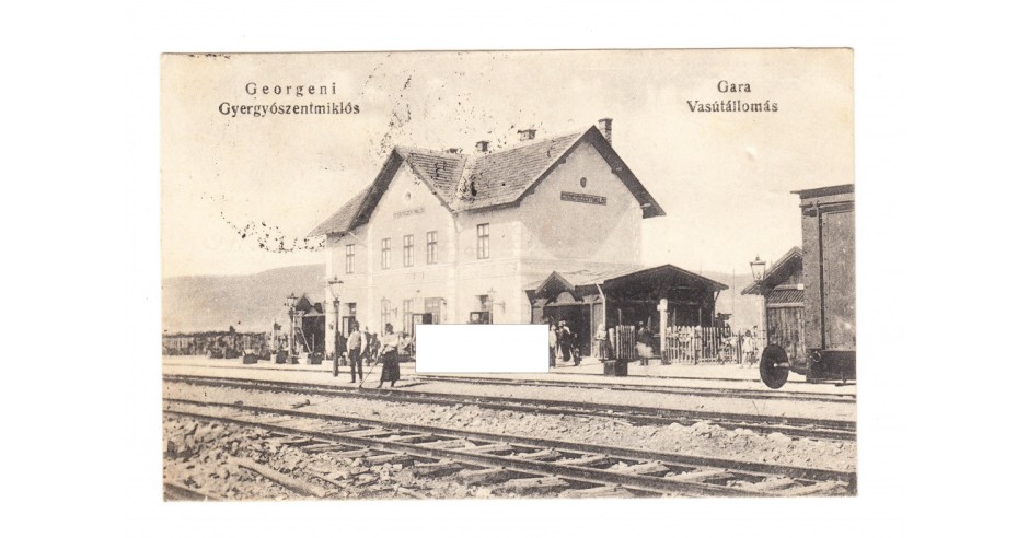 CP Gheorgheni (scris Georgeni) - Gara, circulata, 1927, animata, stare ...