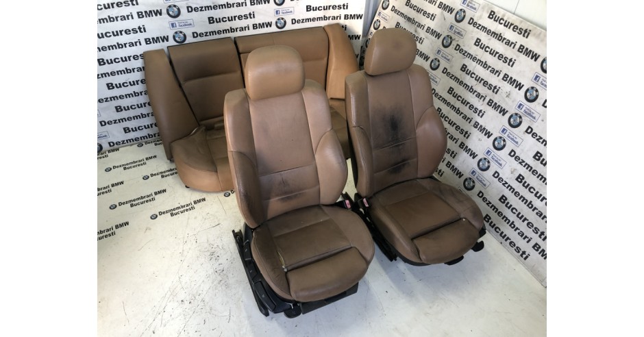Interior scaune Recaro piele coniac cu incalzire BMW E46 sedan | arhiva ...