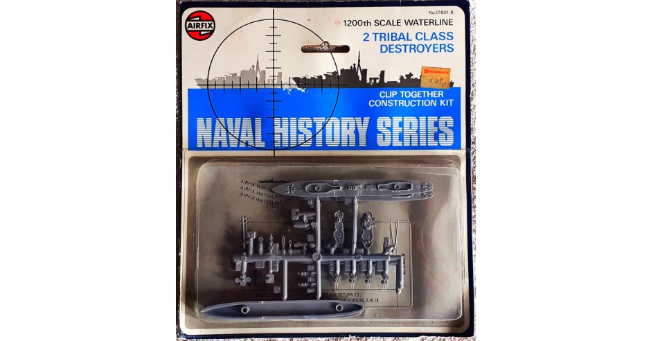 2 TRIBAL CLASS DESTROYERS 1/1200 kit AIRFIX Vintage Naval History ...