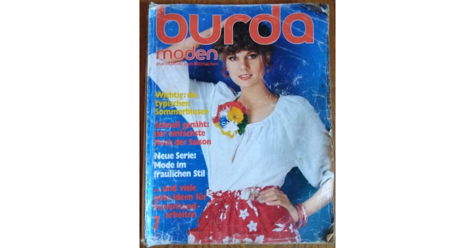 Burda Revista moda vintage cu tipare 1977 | Okazii.ro