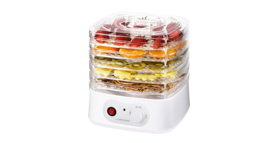 Uscator de fructe ?i legume Esperanza EKD004, 250W, 5 nivele, Potrivit ...