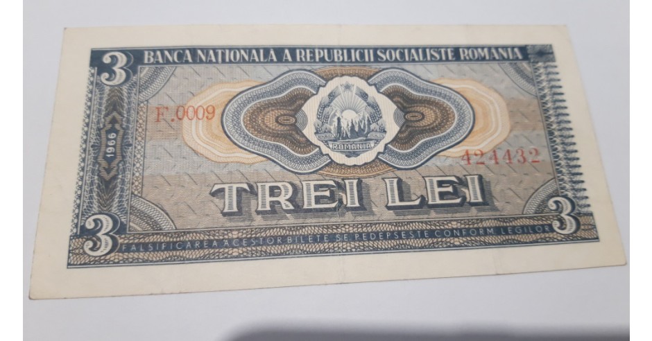 Bancnota 3 lei 1966 | arhiva Okazii.ro