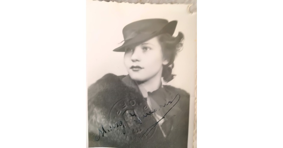 Foto MARY DUCARIS anii 30-40 Opera Romana Bucuresti semnatura 8 x 6 cm ...