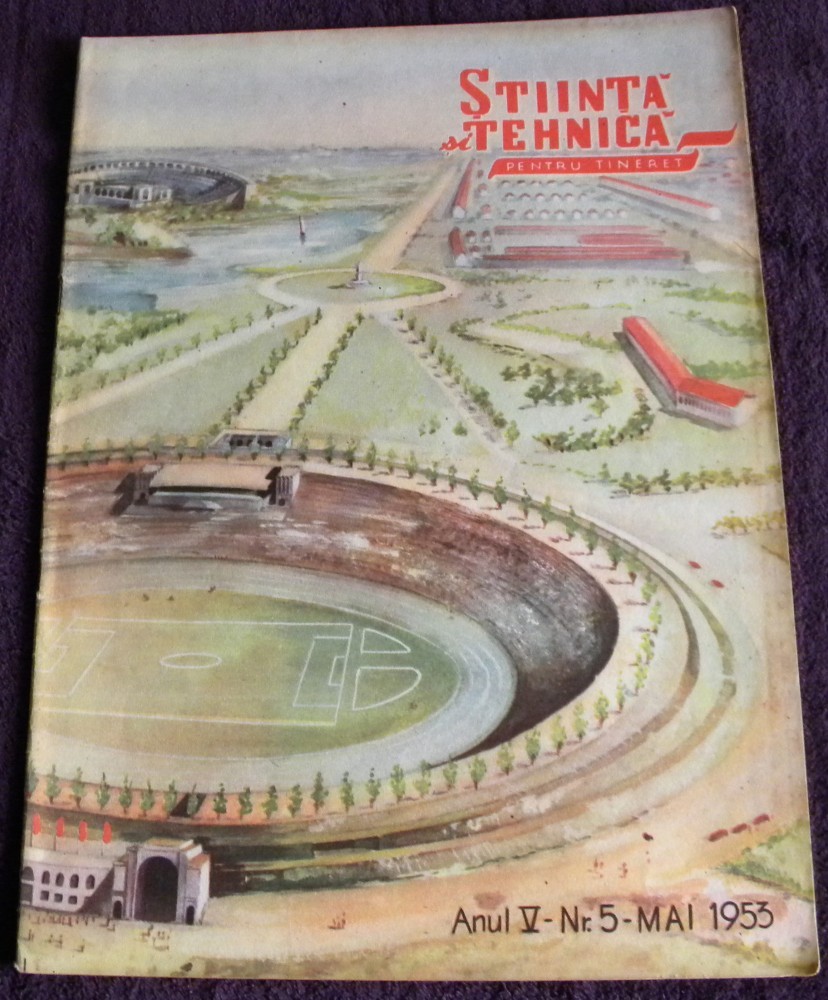 STIINTA SI TEHNICA Nr 5 / 1953 grafica proletcultism, ilustratori ...