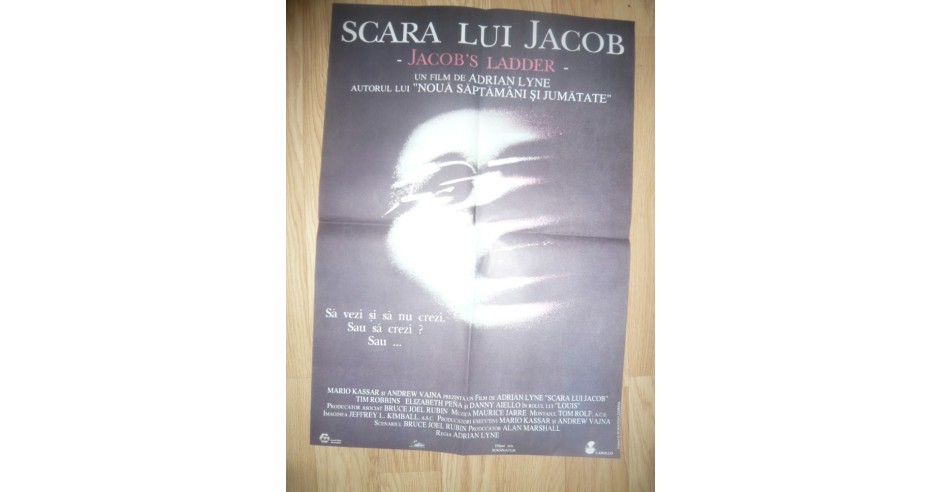 Afis Film - Scara lui Iacob - 1990 regie Adrian Lyne ,cu Tim Robbins ...