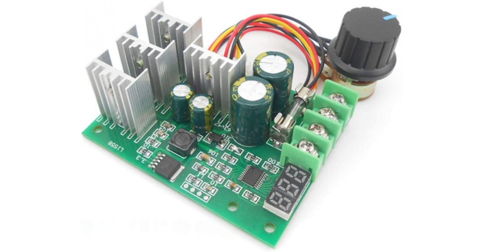 Variator tensiune DC PWM 30A Dimmer Controler Turatie Motor 6V-60V ...