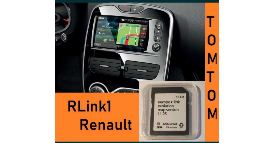 Card Harta GPS Europa 2024/2025 Renault R-Link Evolution TomTom Live ...