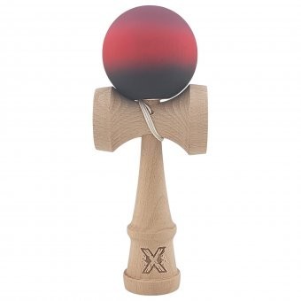 Kendama X Originala, Kendama Profesionala din Lemn, Rubber Grip, 18 cm ...