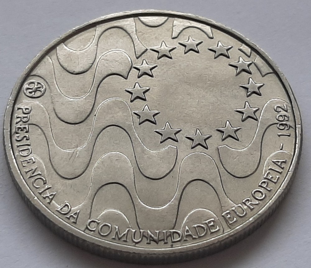 131. Moneda Portugalia 200 escudos 1991 (Presidency of the European ...