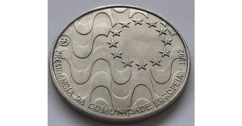 131. Moneda Portugalia 200 escudos 1991 (Presidency of the European ...