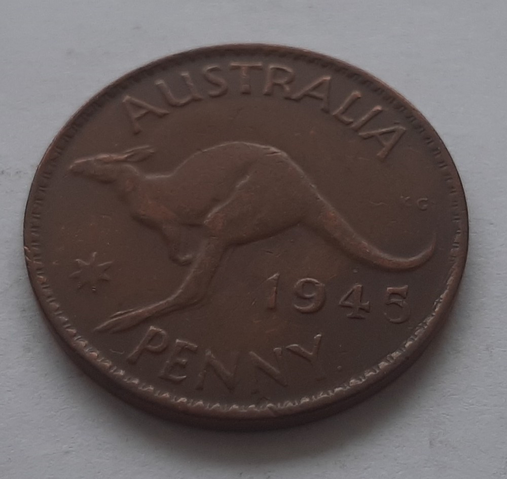 622. Moneda Australia 1 penny 1945 | arhiva Okazii.ro