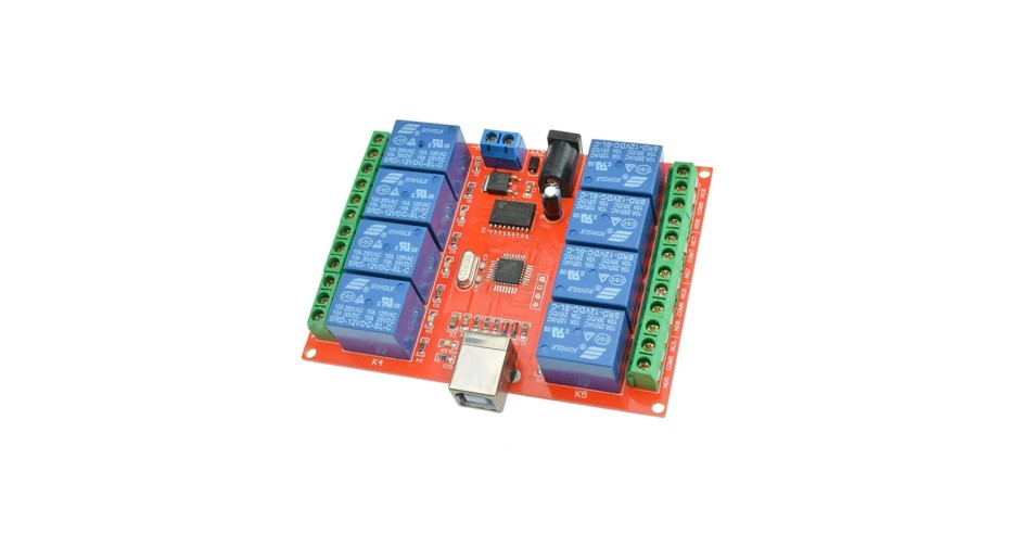 Modul releu USB 5V cu 8 canale programabil pentru automatizarea casa ...