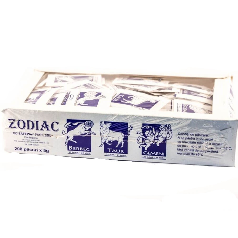 Zahar Alb la Plic, Zodiac, 200 Plicuri/Set, 5 g/Plic, Alimente de Baza ...