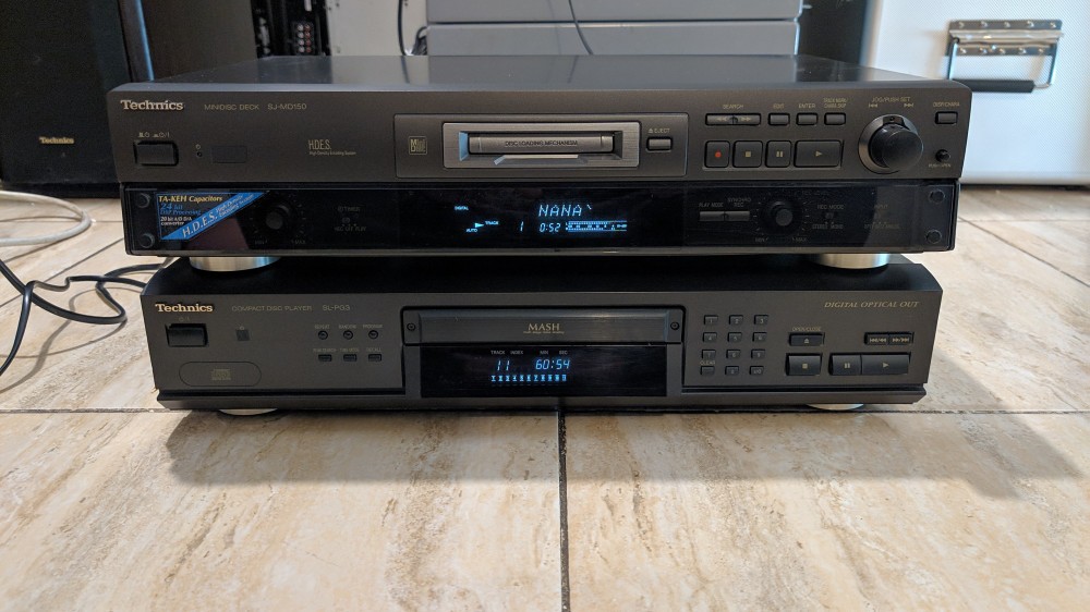 MiniDisc Technics SJ-MD150, cap de serie, telecomanda, cu video ...