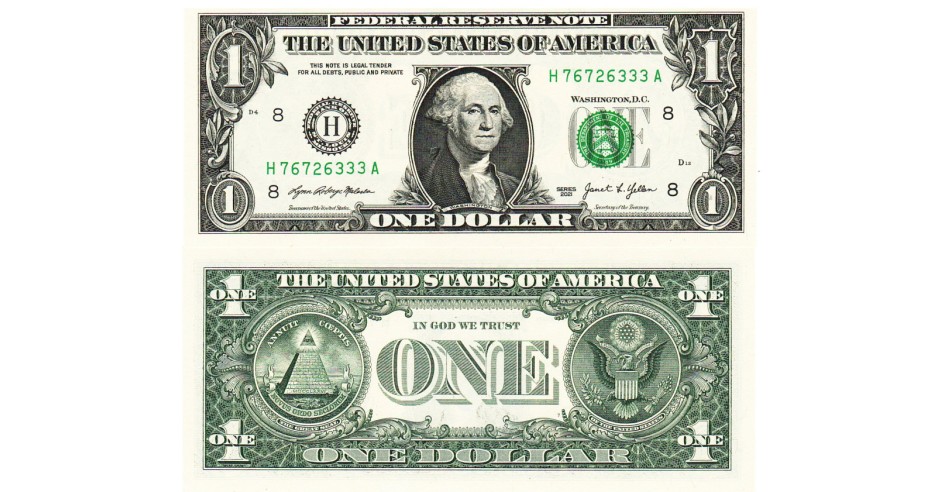 Statele Unite ale Americii USA SUA 1 Dolar 2021 (St. Louis) H P-544 UNC ...
