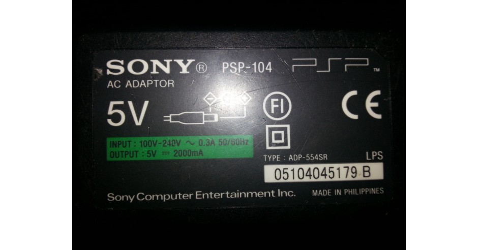 Alimentator Original Sony PSP PlayStation Portable - Adaptor Incarcare ...