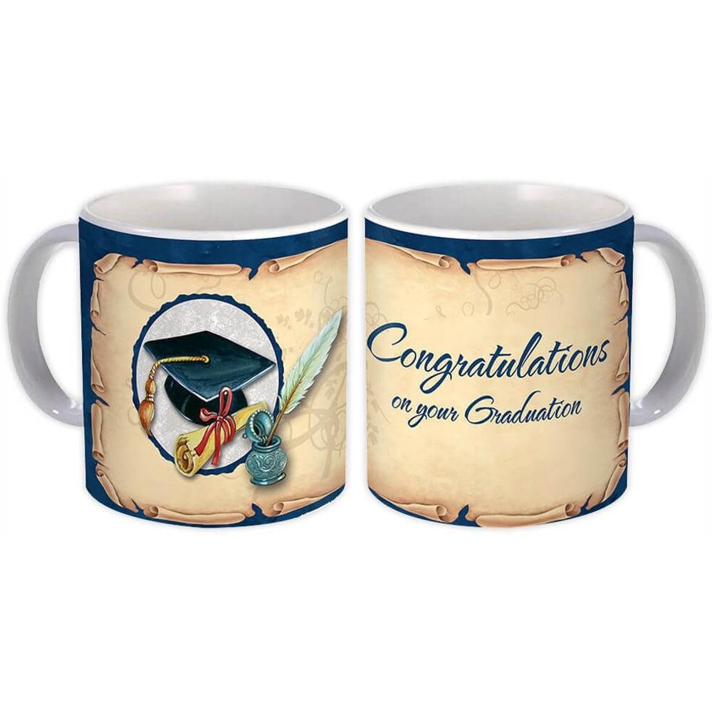 Felicitari pentru absolvire : Cadou Halba : Grad Blue Classic Formal ...