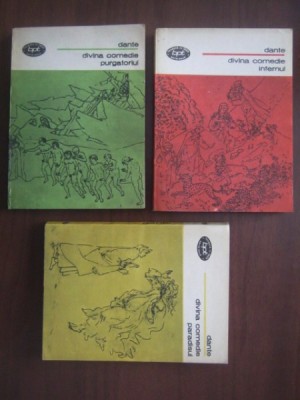 Dante Alighieri - Divina comedie: Purgatoriul, Paradisul, Infernul (3 ...