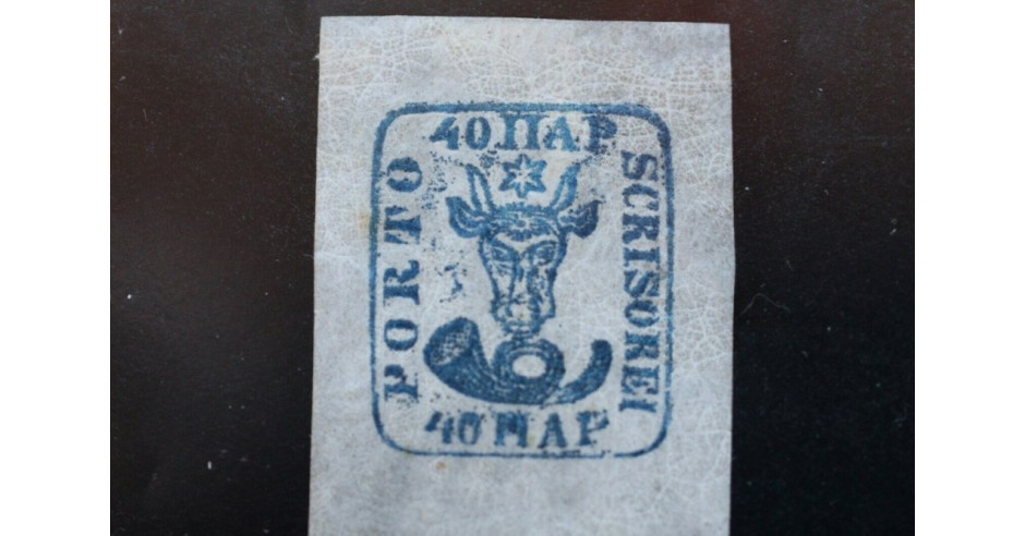 Moldova 1859 - Cap de bour,40 parale,Lp.6b | arhiva Okazii.ro