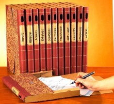 3 organizatoare documente imitatie carti | arhiva Okazii.ro