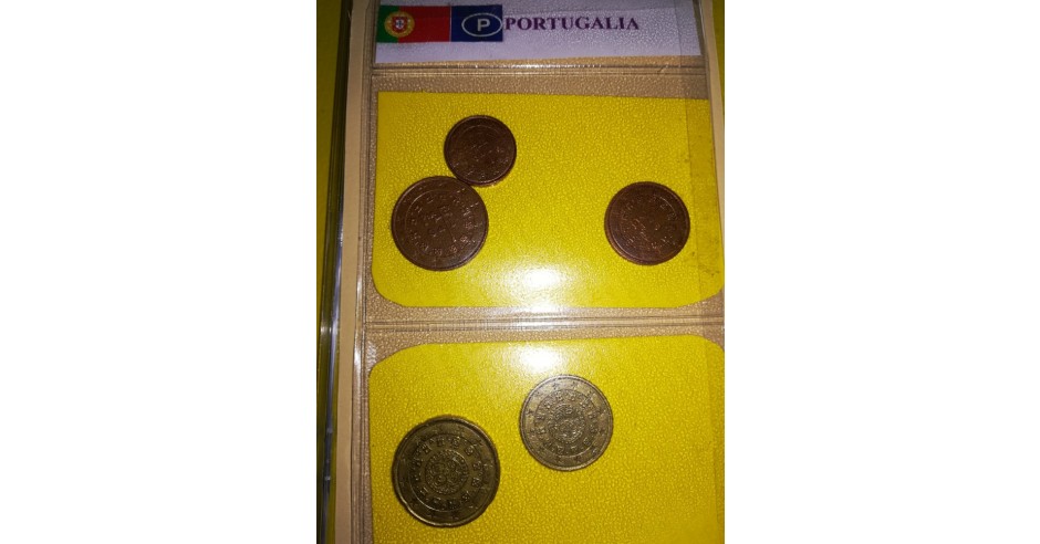 Monede euro : Primele emise de Portugalia, (date pe foto si la ...