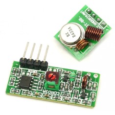 Set pereche module radio, wireless emitator si receptor rf 433Mhz ...