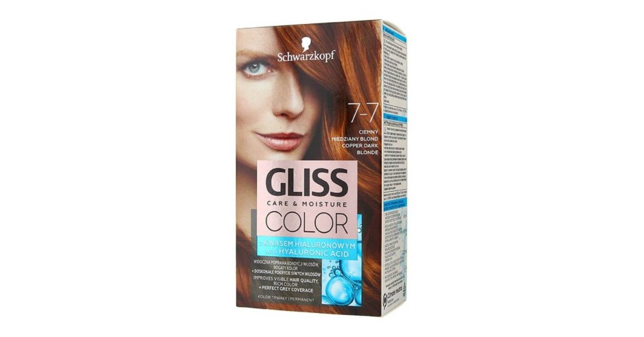 Vopsea Par Permanenta GLISS Color, 7-7, Blond Inchis Roscat, 143 ml ...