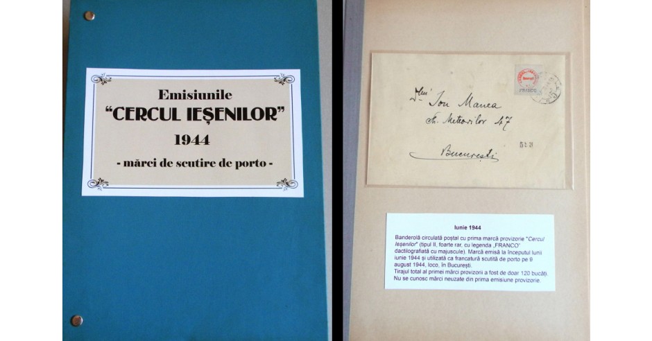 1944 Cercul Ie?enilor ? Album filatelic, eseuri, probe, marci ndt ...