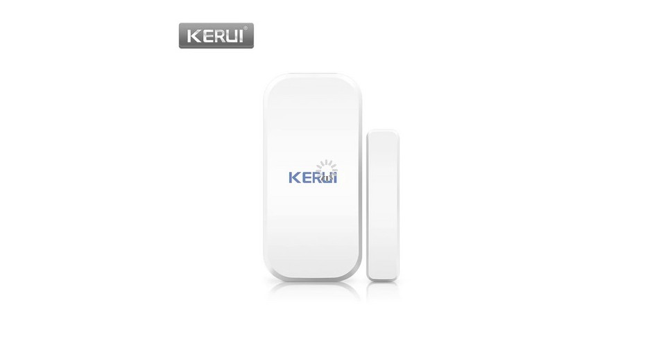 Senzor magnetic wireless KERUI pentru geam sau usa sistem alarma KERUI ...