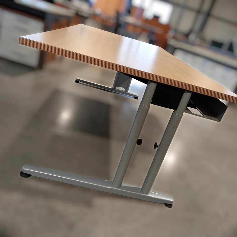 Birou artar, dimensiuni 180 x 80 cm, reglabil pe inaltime, cable ...