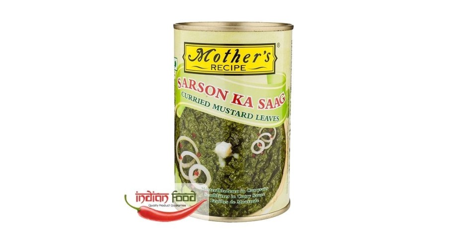 Mother's Recipe Sarson Ka Saag (Frunze de Mustar in Curry Conservate ...