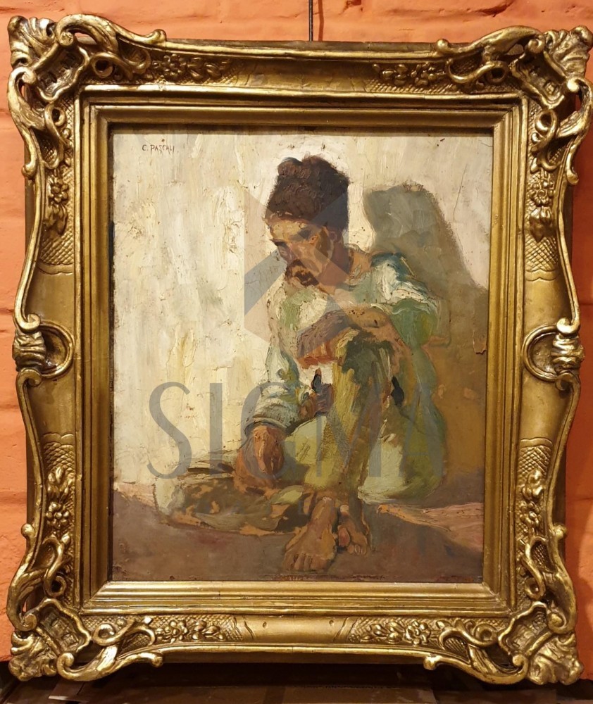 TABLOU, CONSTANTIN PASCALI ( PASCALOPOL, PASCALIS ) , " BATRAN ...